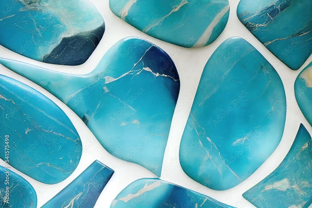 PERSIAN BLUE abstract ocean ART. Stones like marble contain all the ...