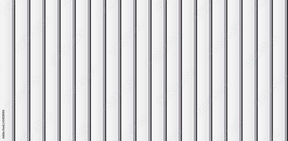 Vector white vertical lines wall. Plastic home siding texture. Urban ...