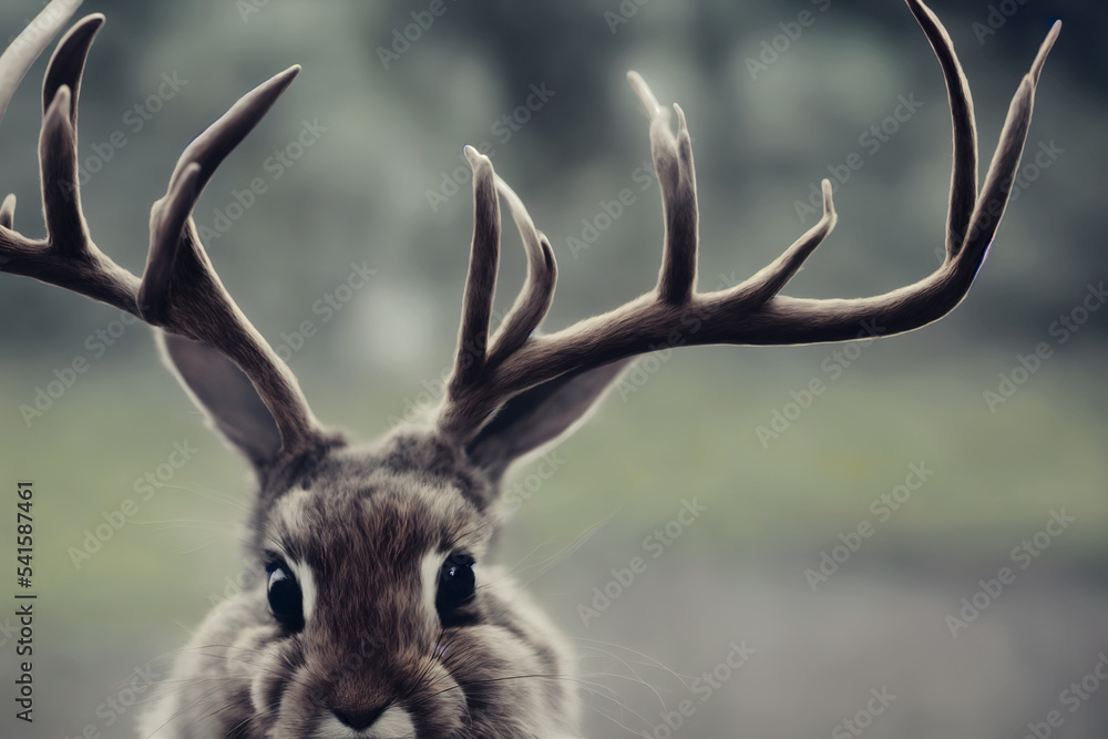 Rabbit With Antlers