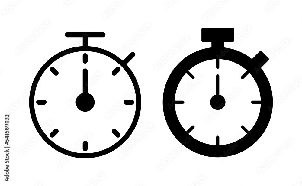 stopwatch icon vector for web and mobile app. Timer sign and symbol ...