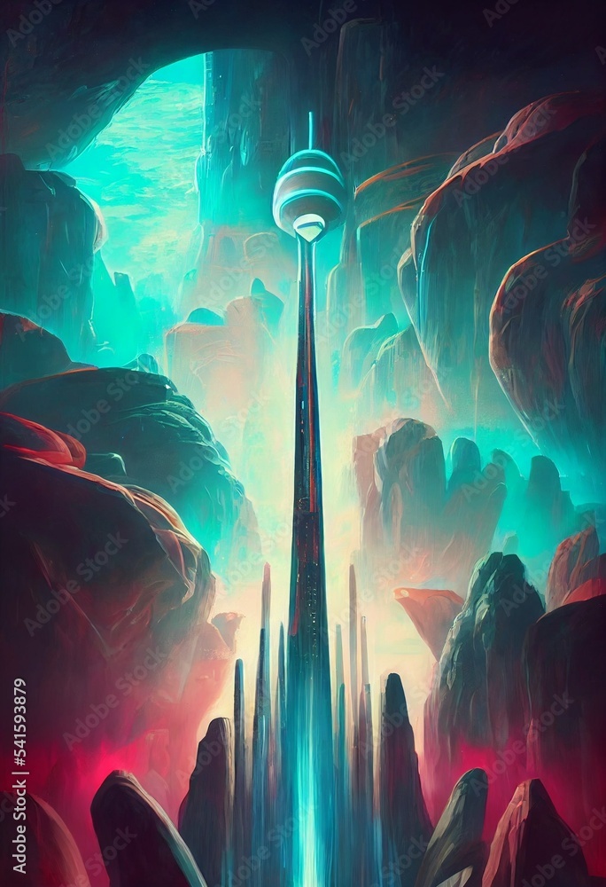 Alien city of the future scifi tower science fiction other worlds ...