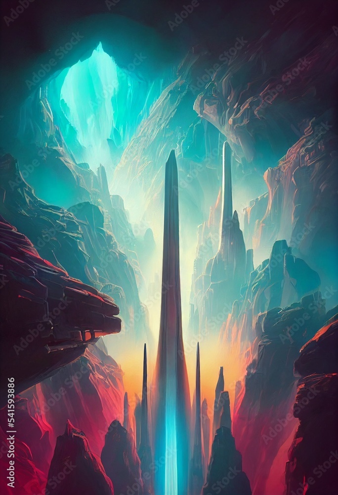 Alien city of the future scifi tower science fiction other worlds ...