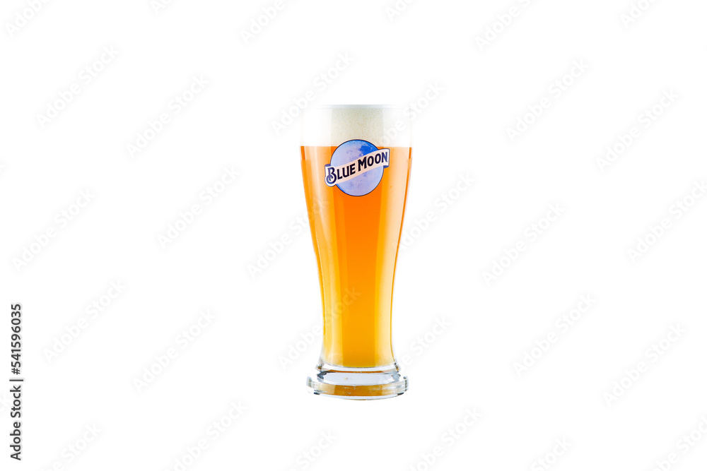 Blue Moon Beer Background