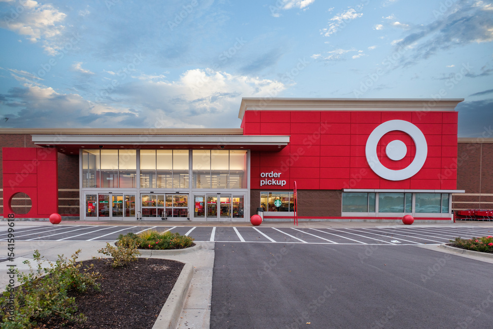 Target store entrance the early morning Stock Photo | Adobe Stock