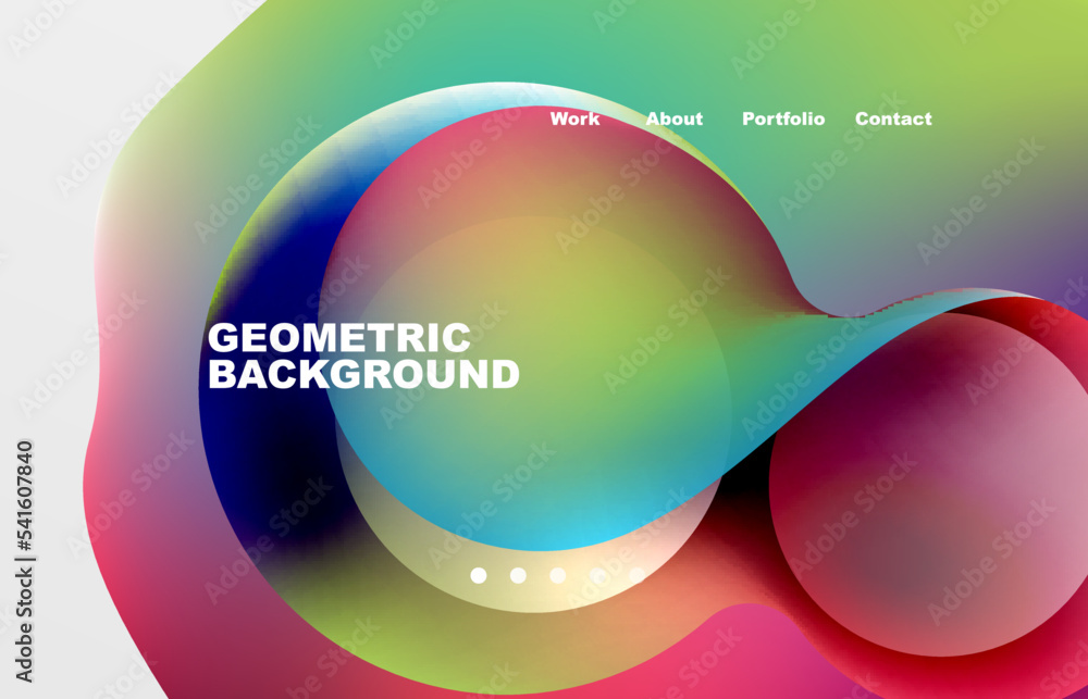 Abstract liquid background for your landing page design. Web page for ...