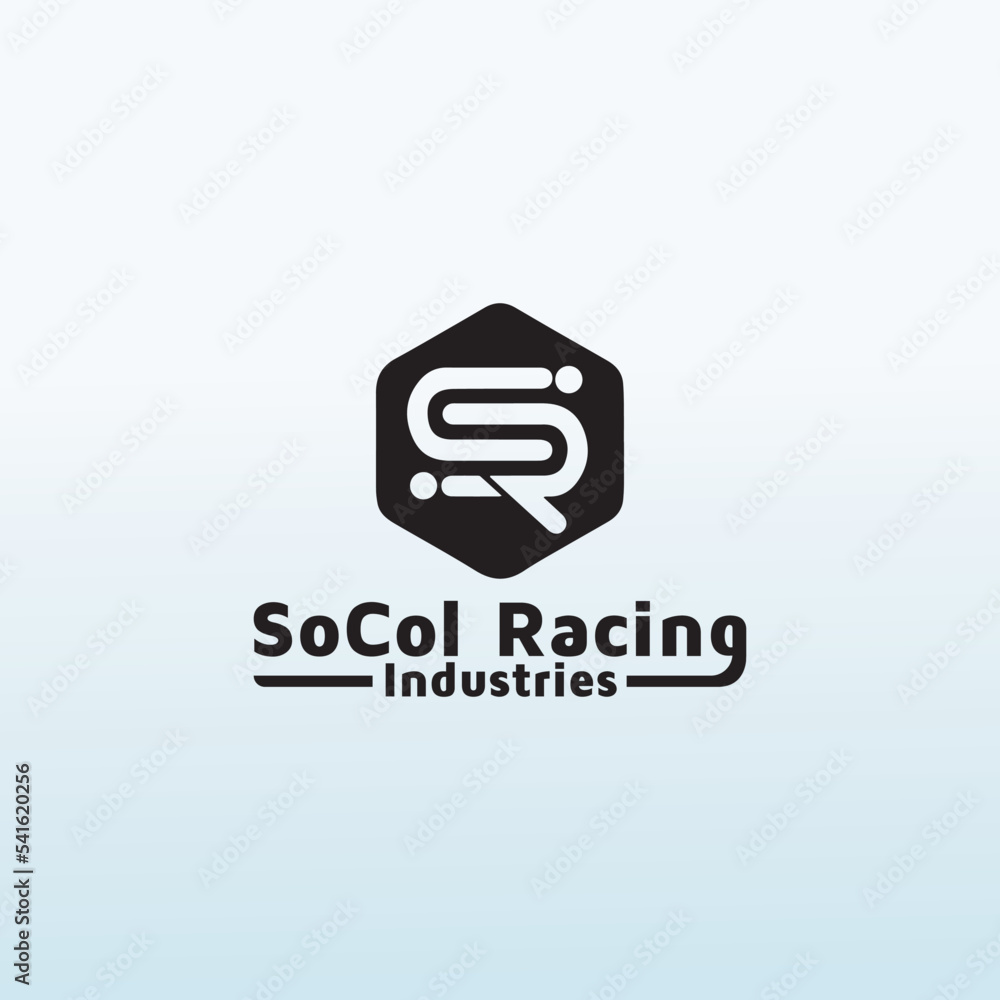 Letter SRI vector logo for social racing company Stock Vector | Adobe Stock