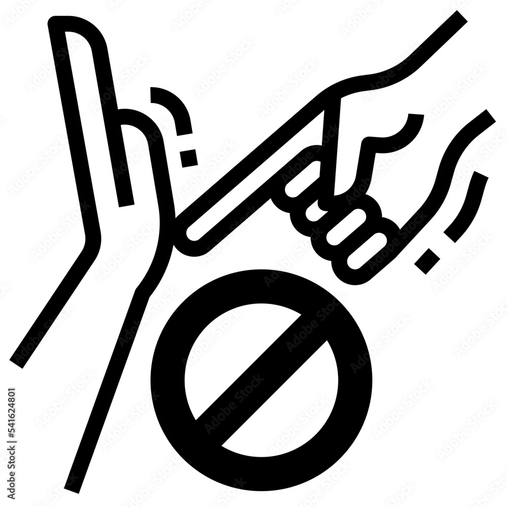 without coercion force icon Stock-Vektorgrafik | Adobe Stock