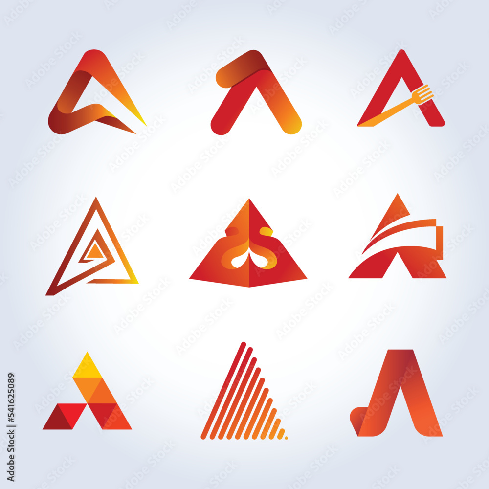 letter a, corporate logo designs, Alphabet logos, company logo design ideas, inspiration logo ...