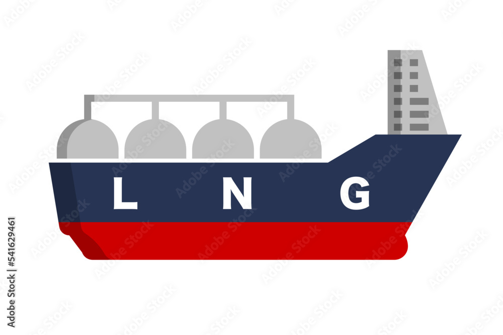 LNG tanker icon. Lng ship. Vector. Stock Vector | Adobe Stock