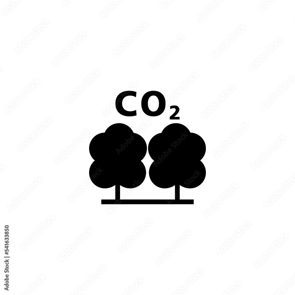 Co2 reduction icon Stock-Vektorgrafik | Adobe Stock