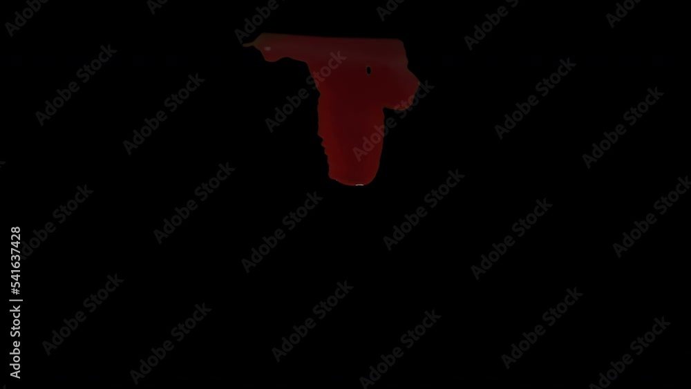 4K Blood Pool effect on transparent background.background footage ...