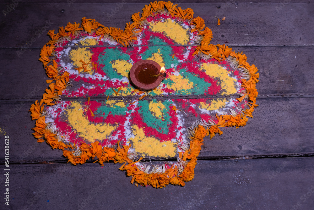 Rangoli Mandala Nepali Mandala Rangoli Making Tihar Mandap Nepali ...