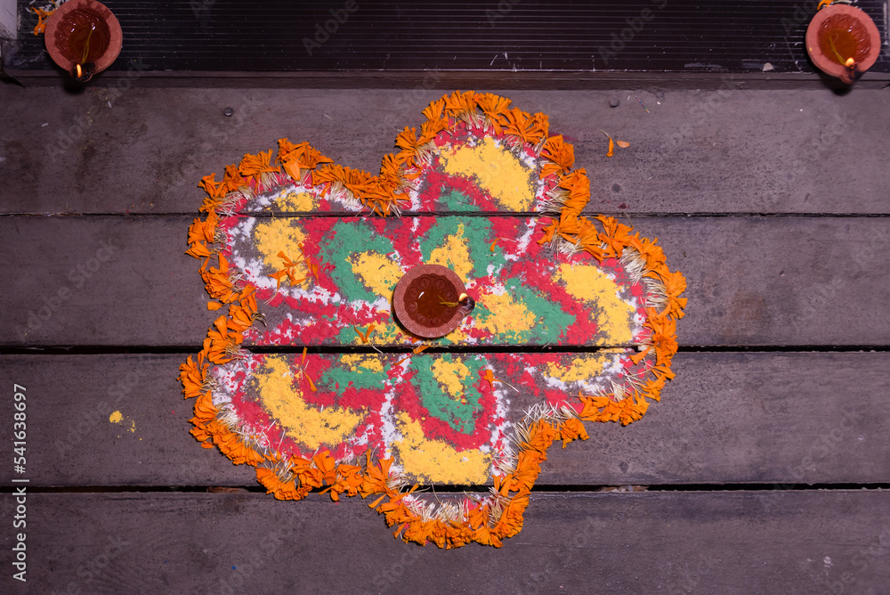 Rangoli Mandala Nepali Mandala Rangoli Making Tihar Mandap Nepali ...