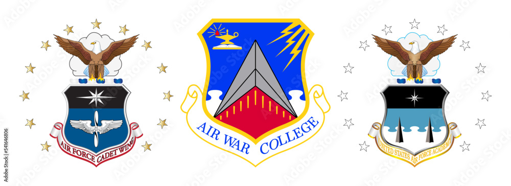 Vecor logo of the United States Air Force Academy Cadet Wing. USAF Air ...