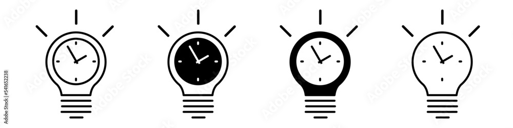 Time management icon vector set. deadline illustration sign collection ...