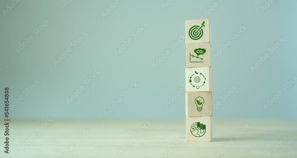 Enviromentally sustainable company target. Carbon neutral and net zero ...