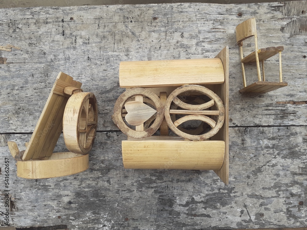 Indonesian bamboo art crafts. Homemade, Indonesian traditional bamboo ...