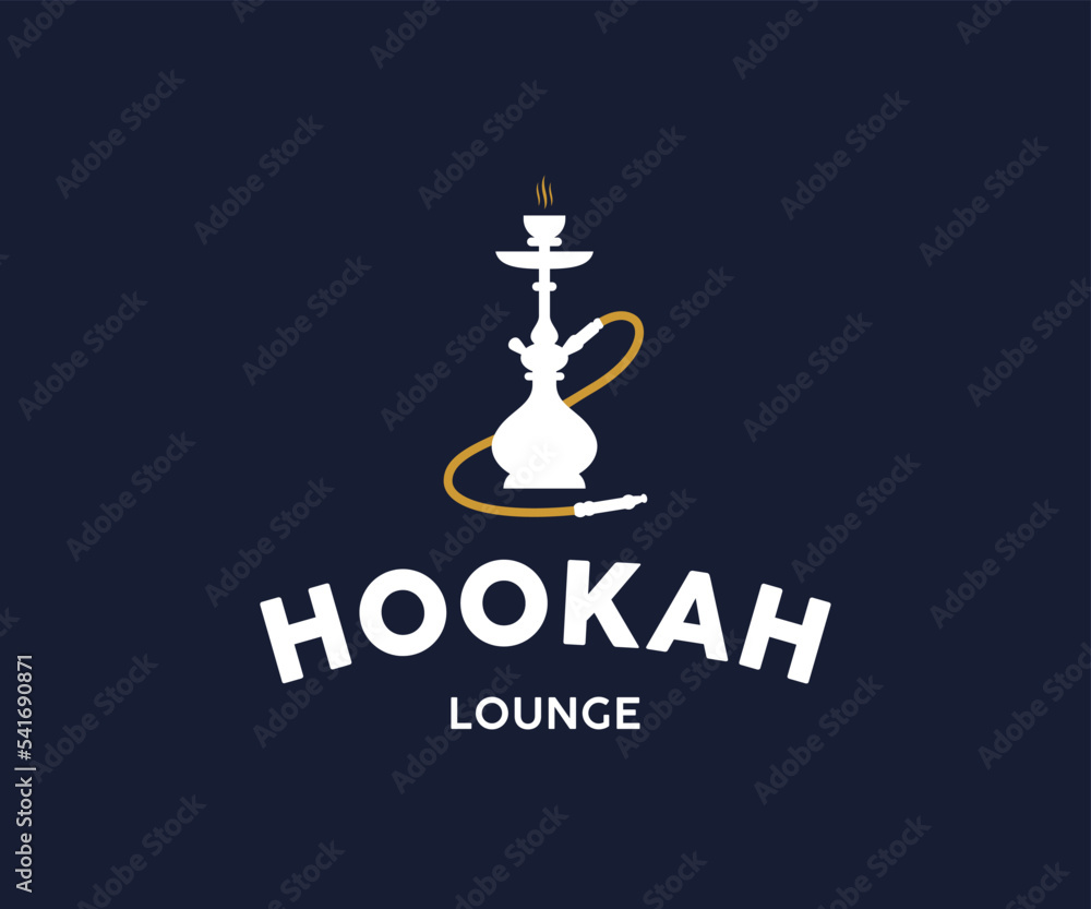 Shisha Bar Logo, Hookah Lounge Logo template Stock Vector | Adobe Stock