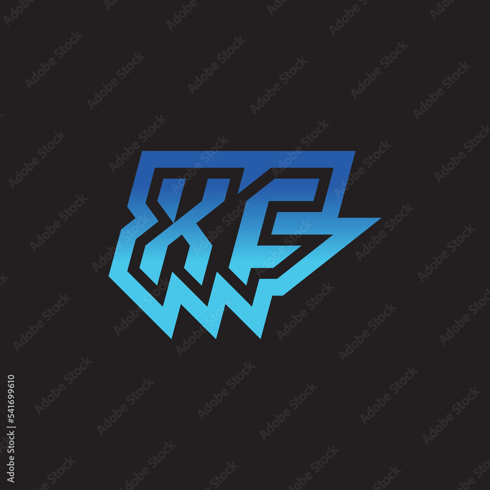 XC initial cool logo design for gaming and esport Stock Vector | Adobe ...