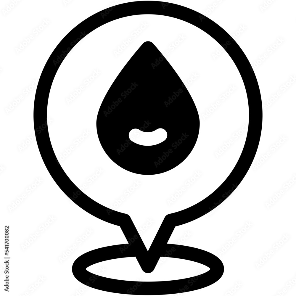 Locate, navigation, sea, water, location, icon, pin, vector ...