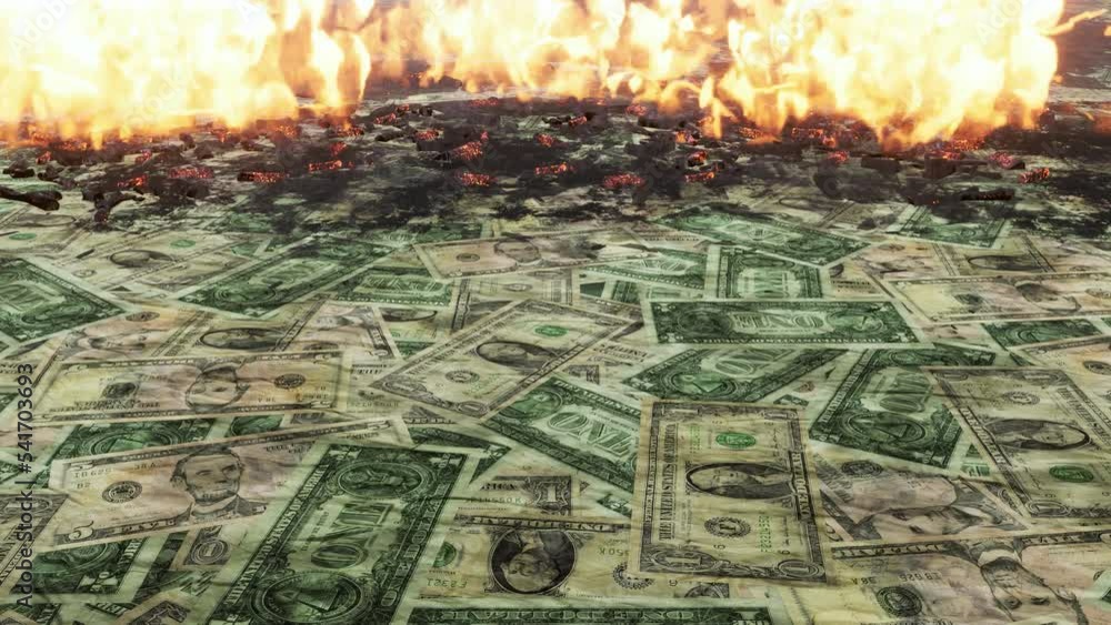 Paper banknote texture background with scattered usa dollar bills ...