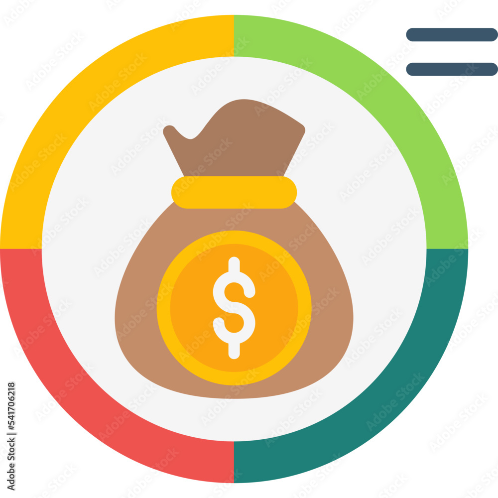 Asset Allocation Icon Stock-Vektorgrafik | Adobe Stock