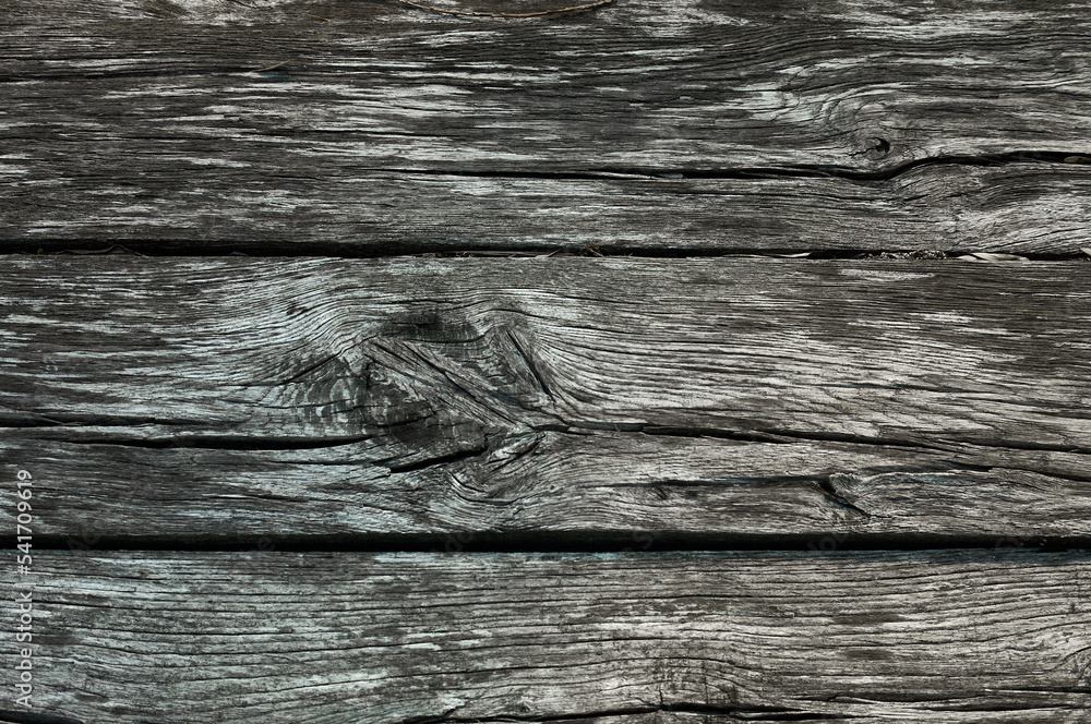 The texture of old, roughly processed oak boards, the impact of the ...