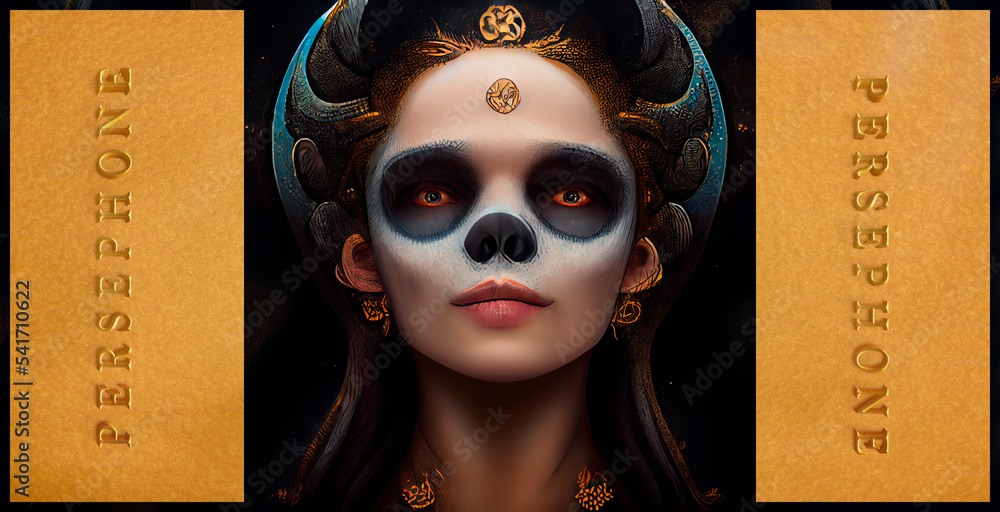 Persephone goddess. In Greek mythology. She is the daughter of Zeus and ...