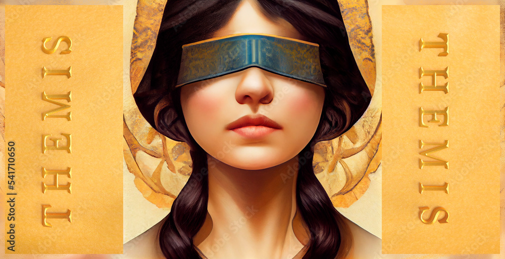 Themis goddess. In Greek mythology. Blindfolded woman, goddess of law ...