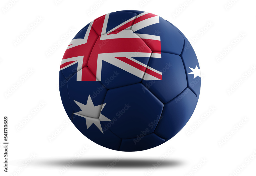 Australia flag football ball for 2022 Soccer World Cup. Australian ...
