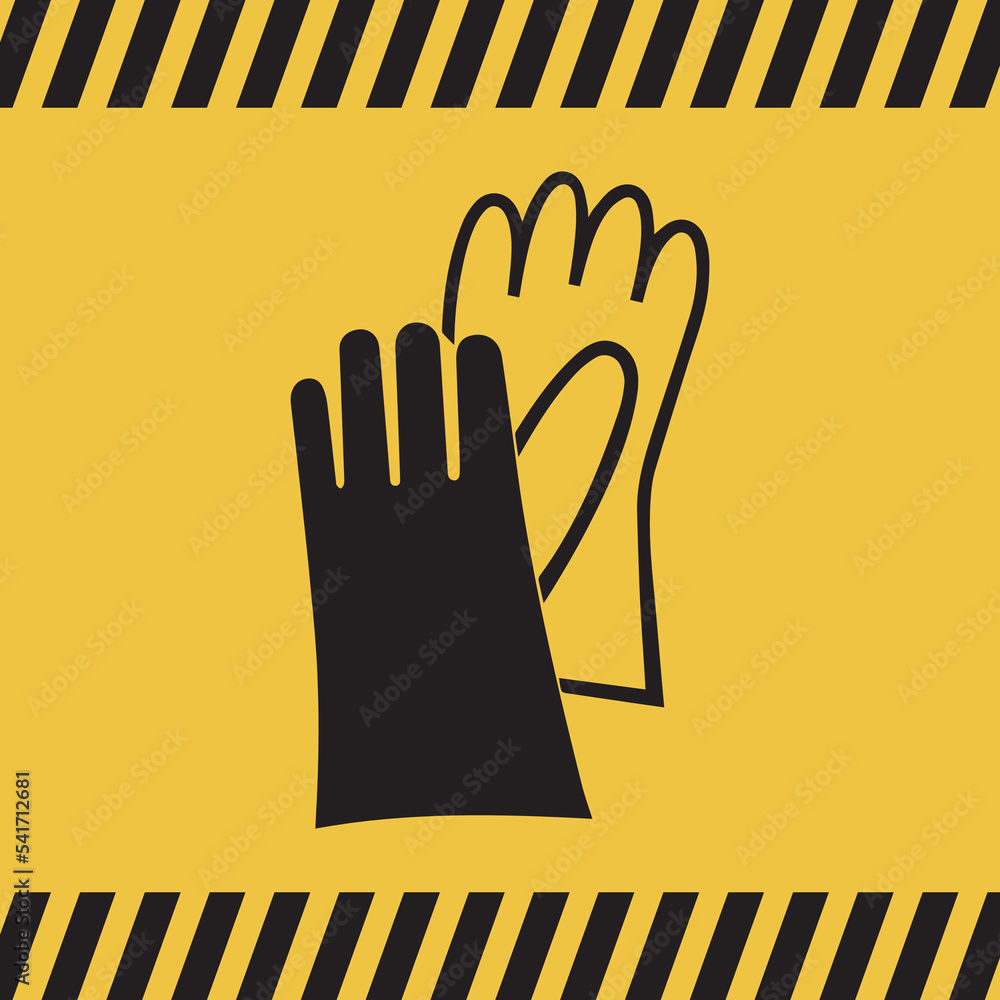 Logo port des gants obligatoire. Stock Vector | Adobe Stock Logo port des gants obligatoire. Stock Vector | Adobe Stock