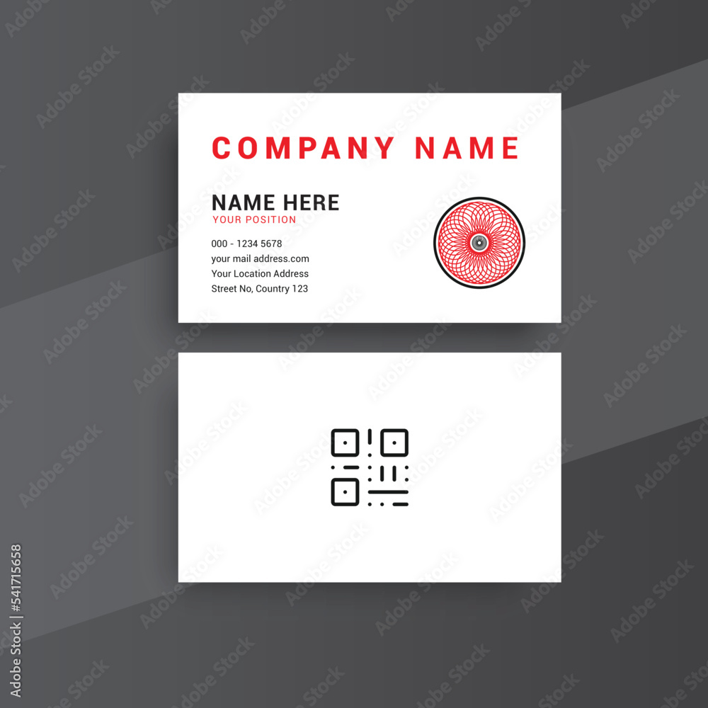 Simple Business Card Design. Card Design. Photos & Vector Standard ...