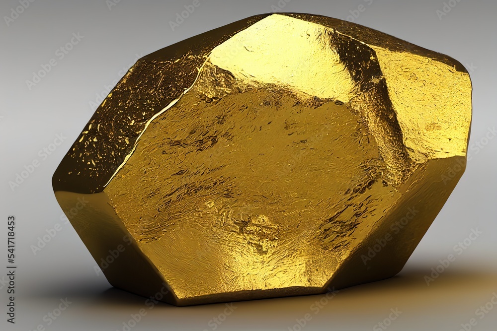 Gold ore. A nugget of gold, bronze or copper. Extreme close up. Ore ...