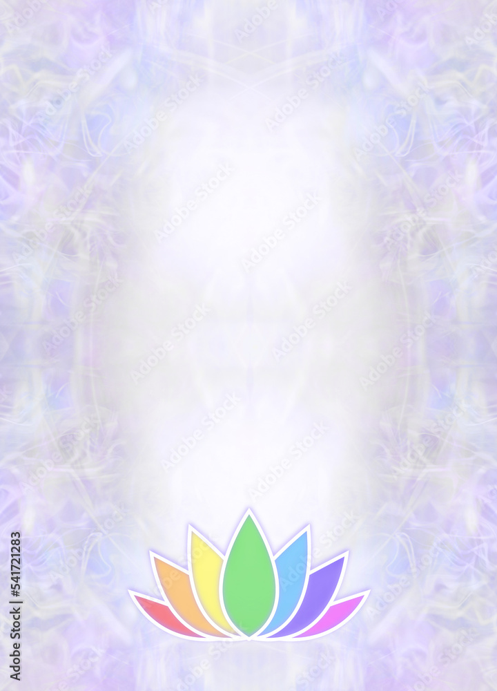 Lotus flower outline logo memo frame template - lotus symbol in bottom ...
