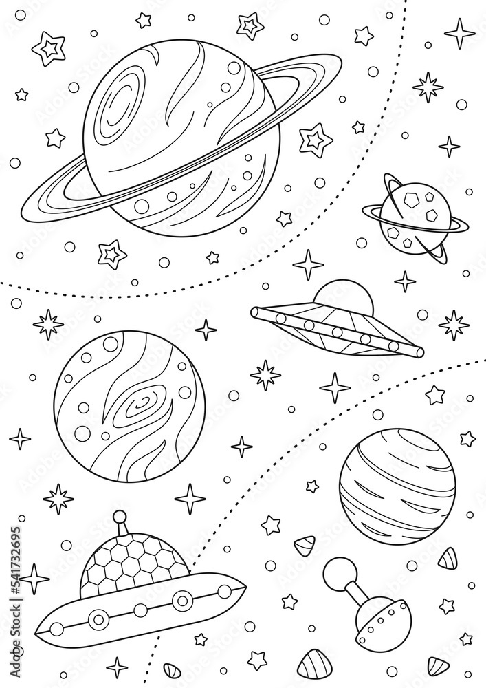 Coloring Pages Stars And Planets