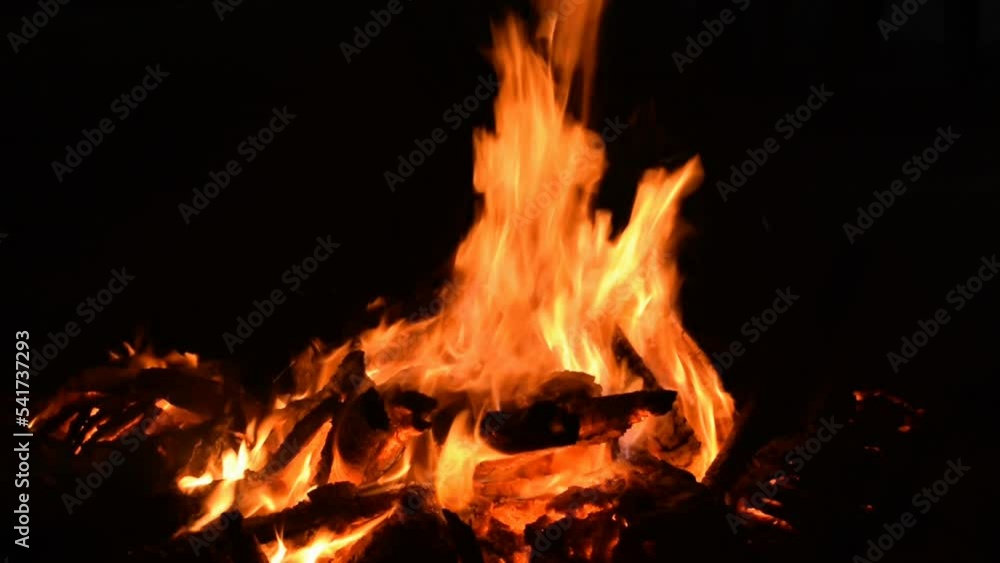 Fire flames on black background, Blaze fire flame texture background ...