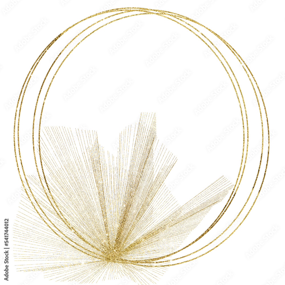 Gold Foil Frame ,gold splatter frames glitter,Gold brush stroke on ...