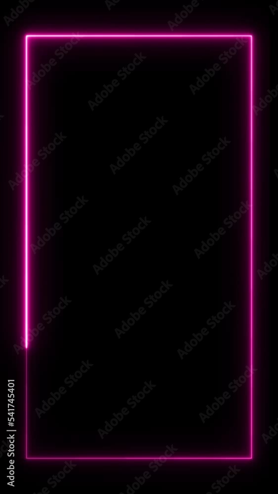 Neon frame background Stock Video | Adobe Stock