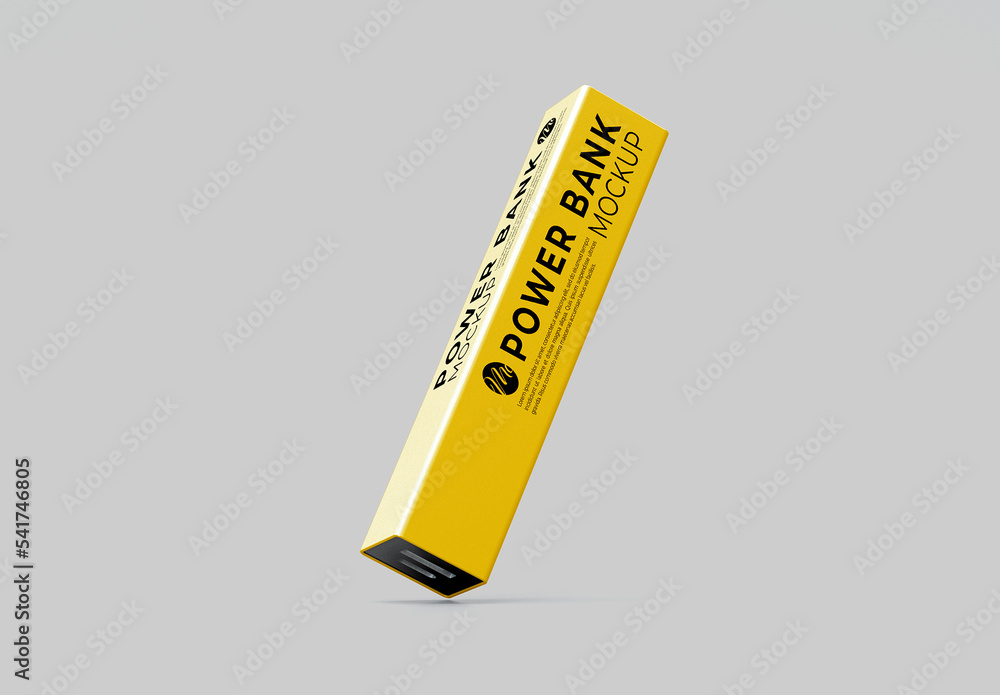 Floating Sticker Power Bank Mockup Stock Template | Adobe Stock