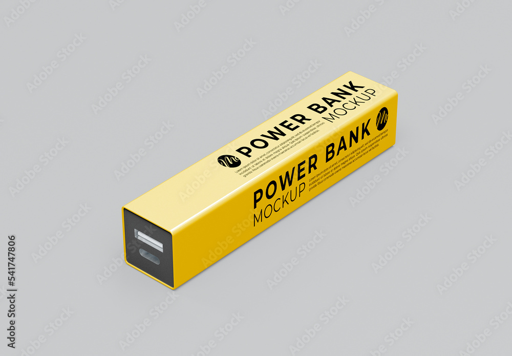 Sticker Power Bank Mockup Stock Template | Adobe Stock