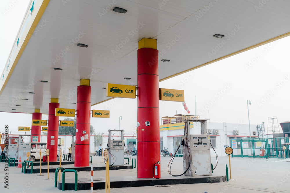 CNG Petrol pump Stock Photo | Adobe Stock