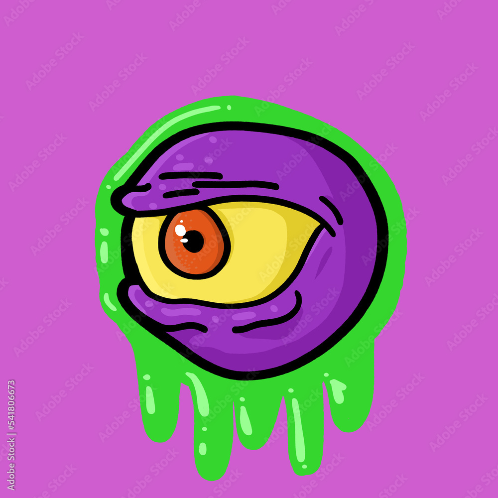 monster eye Stock Illustration | Adobe Stock
