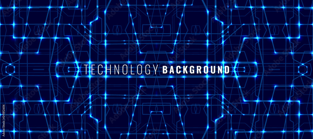 Dark technology and high tech abstract background Stock Vector | Adobe ...