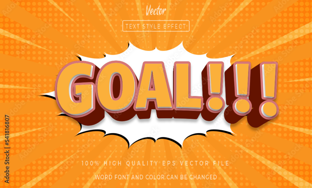 goal 3d text efffect vectors Stock ベクター | Adobe Stock