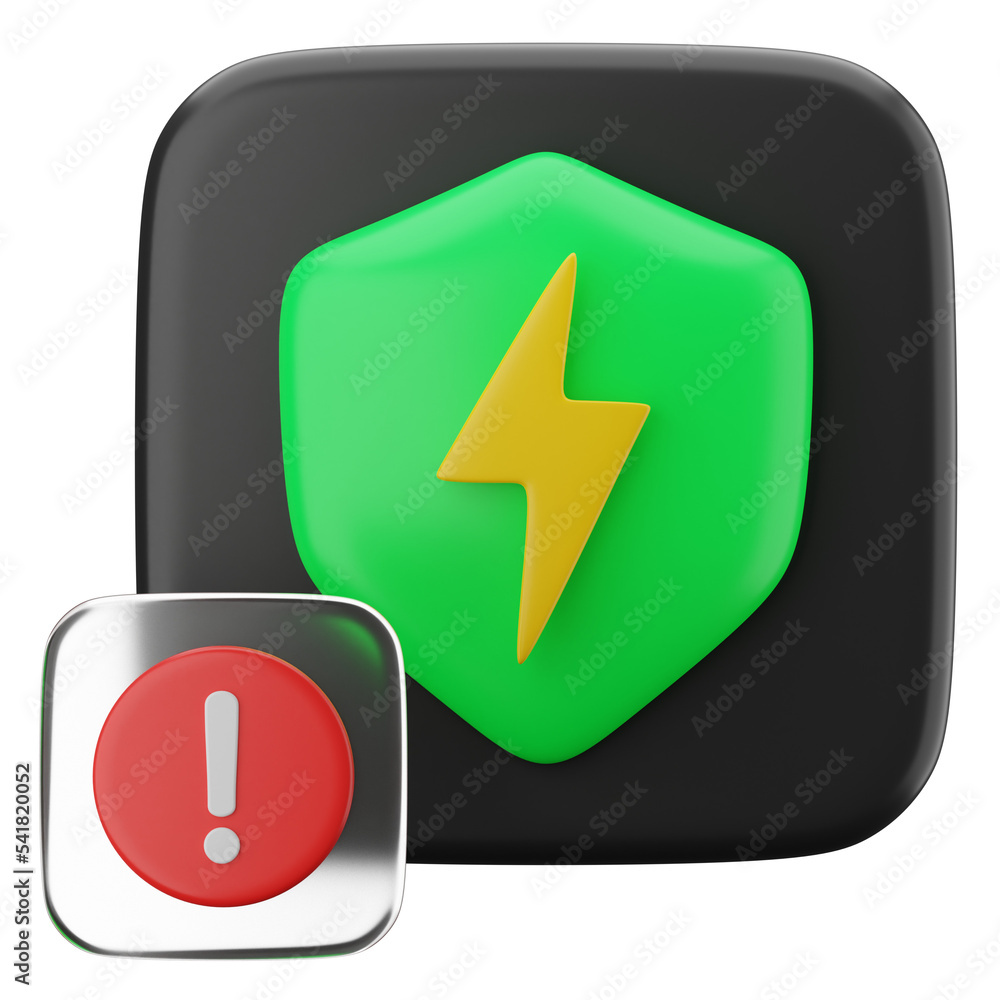 security shield 3d icon illustration Stock Illustration | Adobe Stock