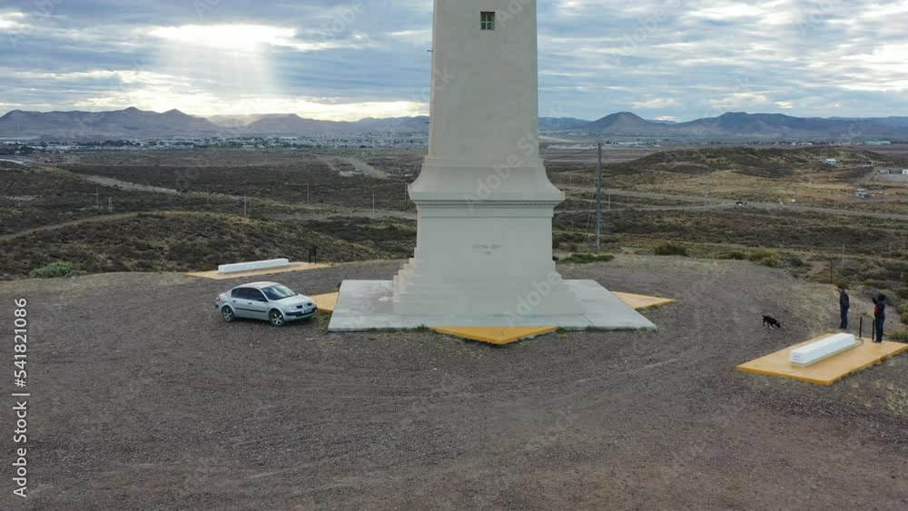 faro en patagonia, vistas del horizonte Stock Video | Adobe Stock