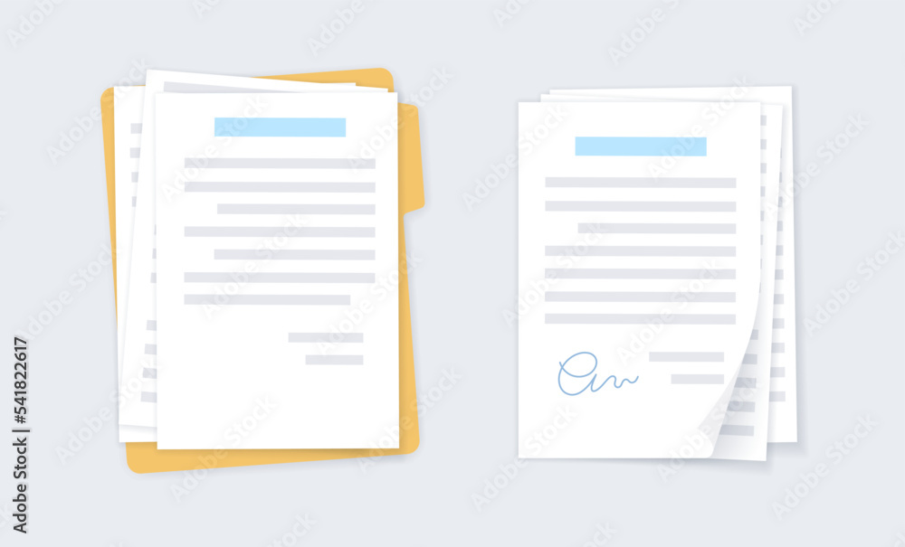 Document paper page Stock Vector | Adobe Stock