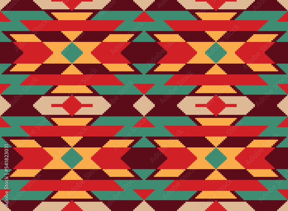 Native American Seamless Patterns background Stock Vector | Adobe Stock