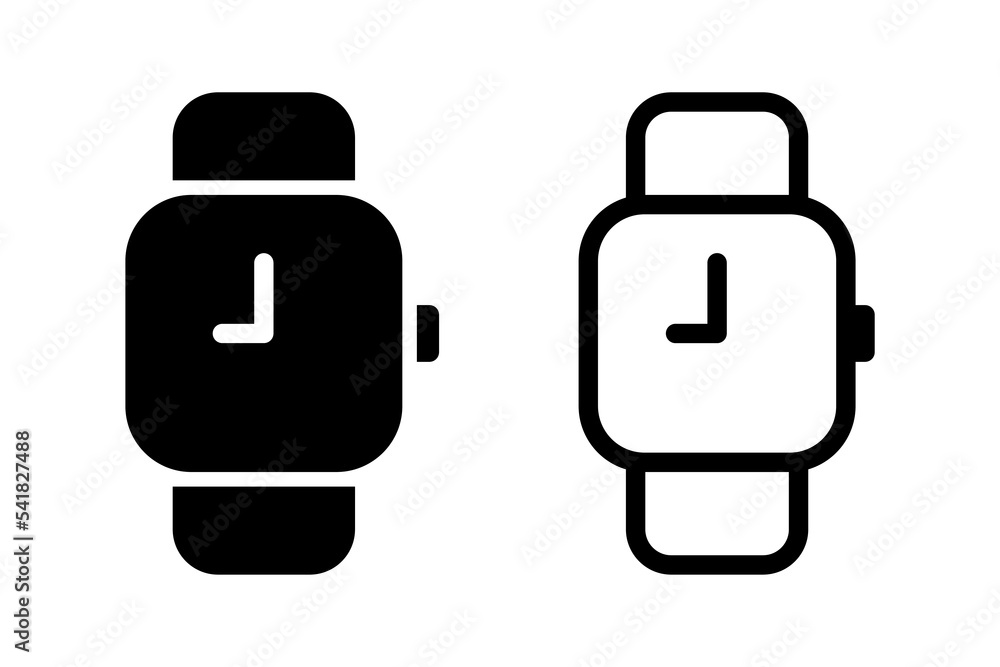 Wristwatch icon. Watch symbol. Vector sign. Stock Vector | Adobe Stock
