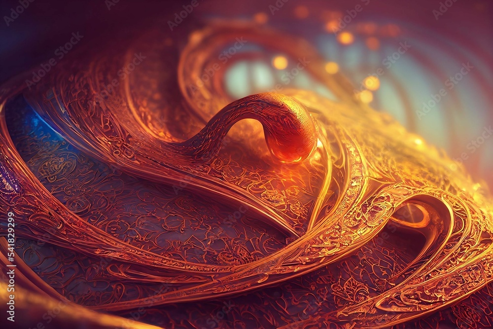 Love in a quantum entanglement to the divine v3 Stock Illustration ...